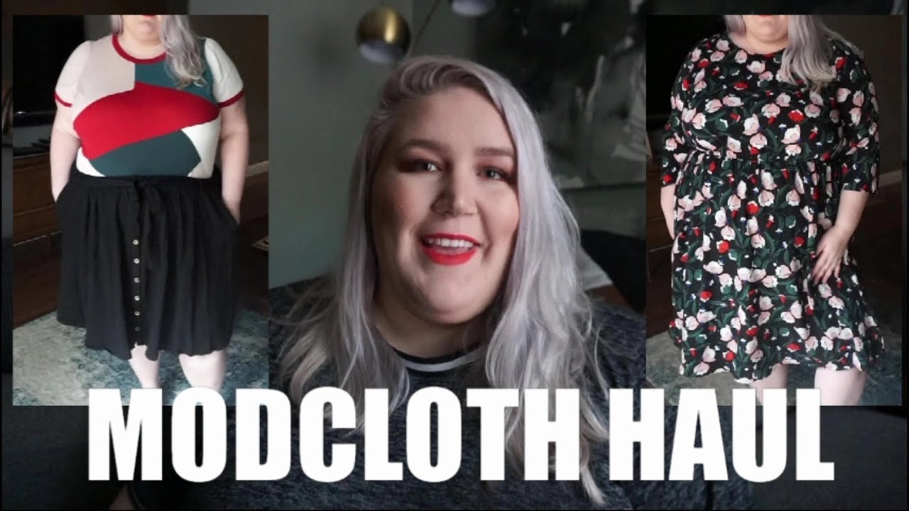 Plus Size Modcloth Haul & Try On - YouTube