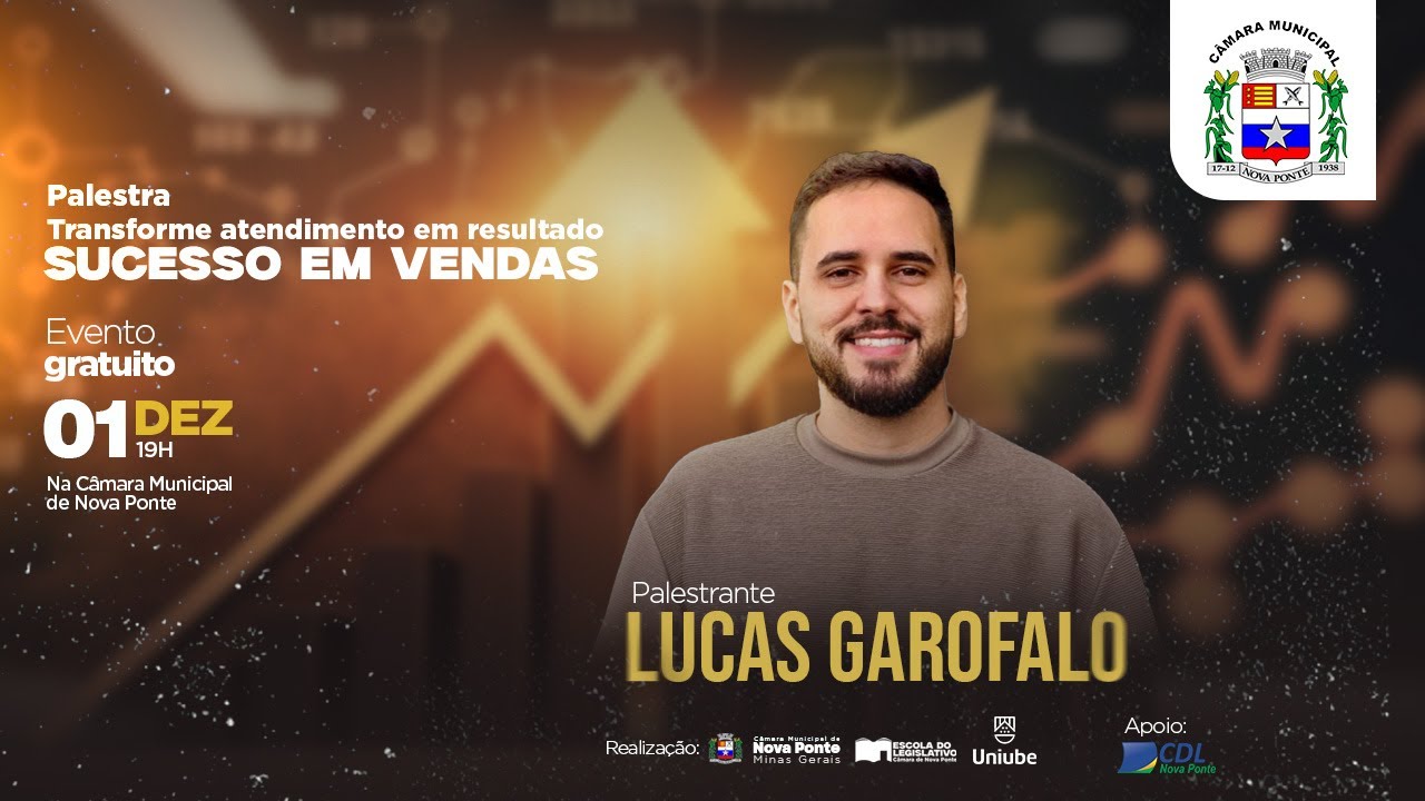 PALESTRA SUCESSO EM VENDAS- COM LUCAS GAROFALO - YouTube