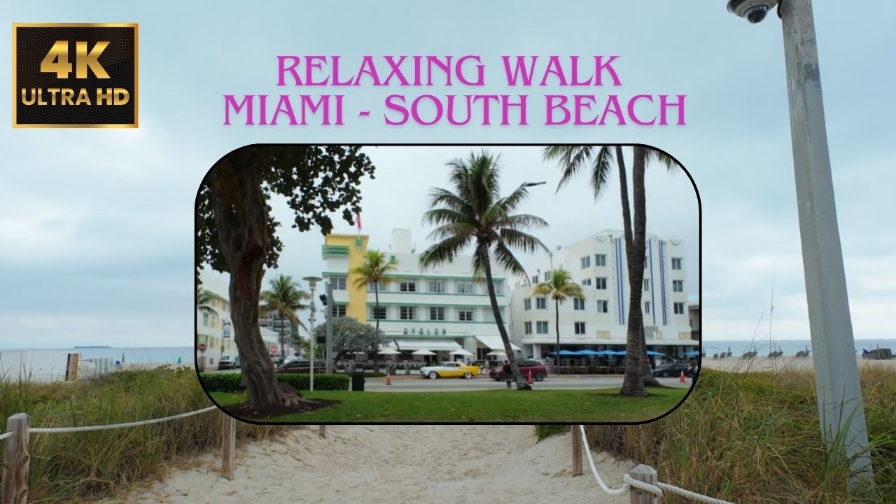 Miami Walking FULL TOUR 1 HR - South Beach Florida January 2025 Updated ...