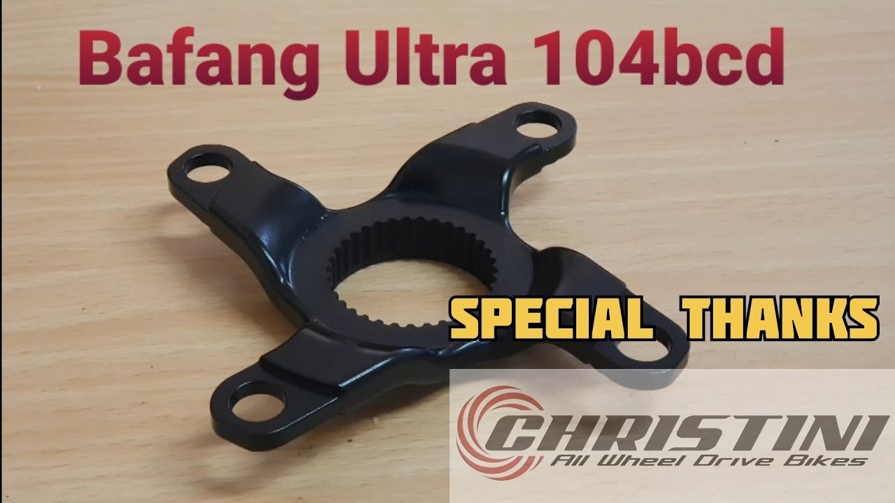 Christini Bicycles 104bcd Spider for the Bafang Ultra M620 - YouTube