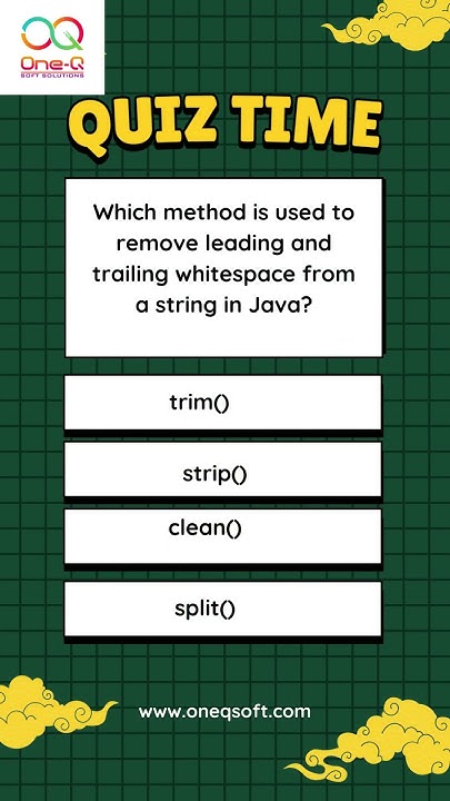 Javaquiz Javafullstack Oneqsoft Youtube