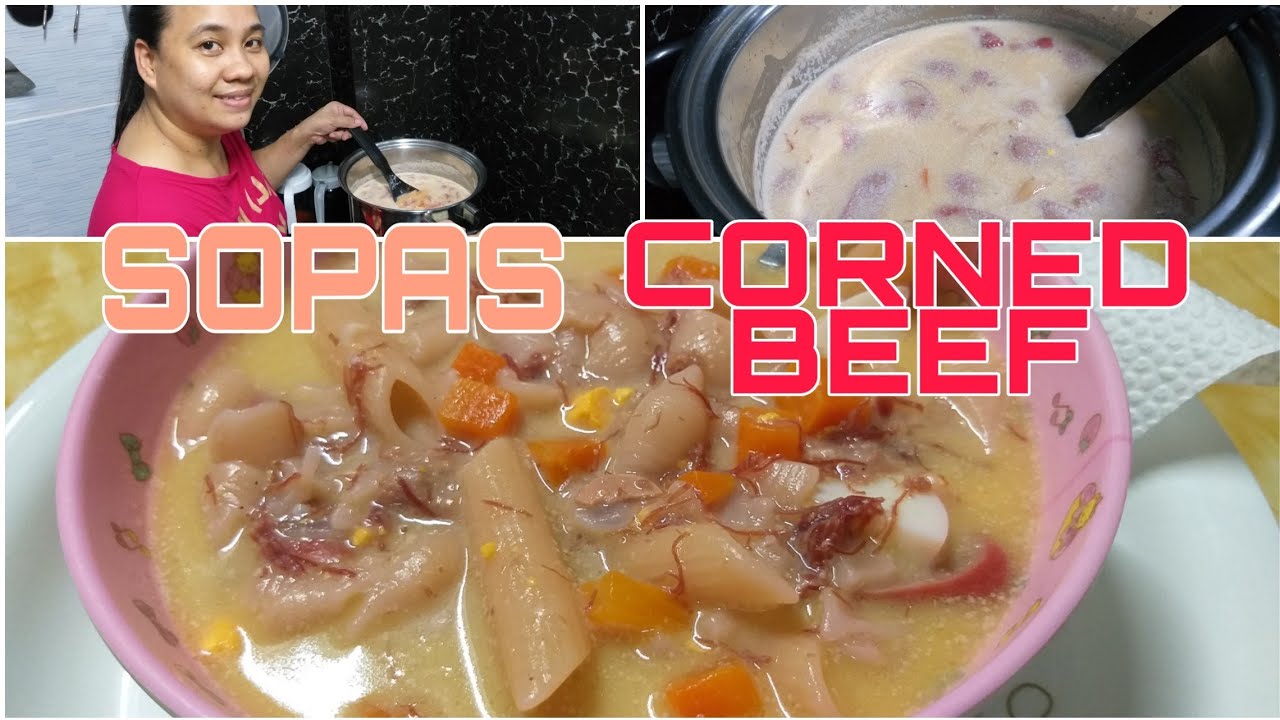 CORNED BEEF SOPAS QUARANTINE DAY 5 GANAP SA LOOB NG BAHAY - YouTube