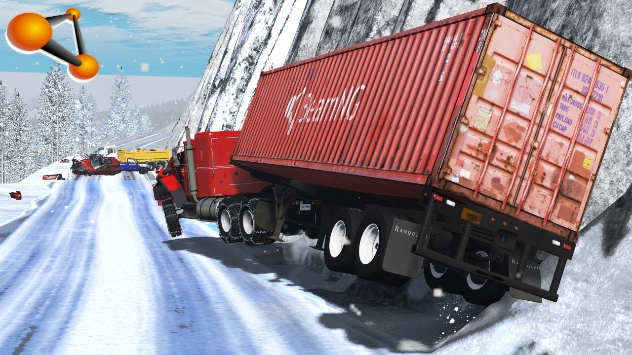 BeamNG.drive - Extreme Ice Road - YouTube