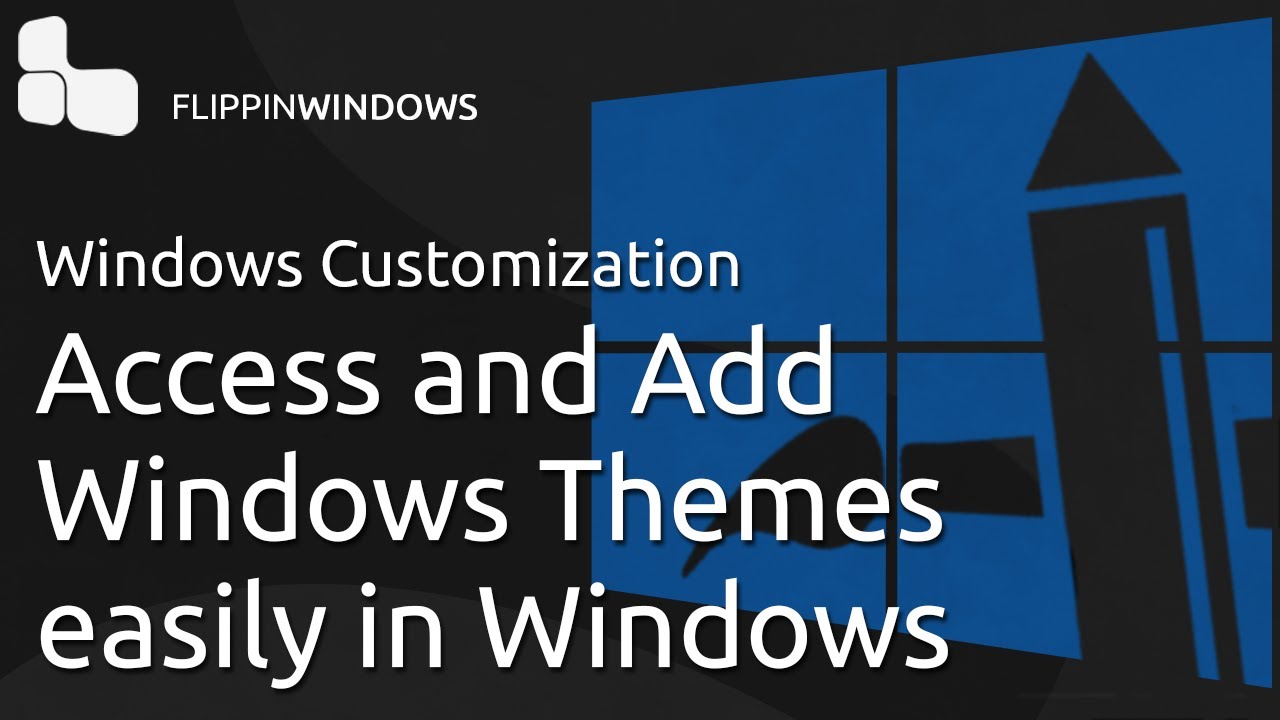 Access & Add Windows Themes in the Themes Folder Easily - YouTube