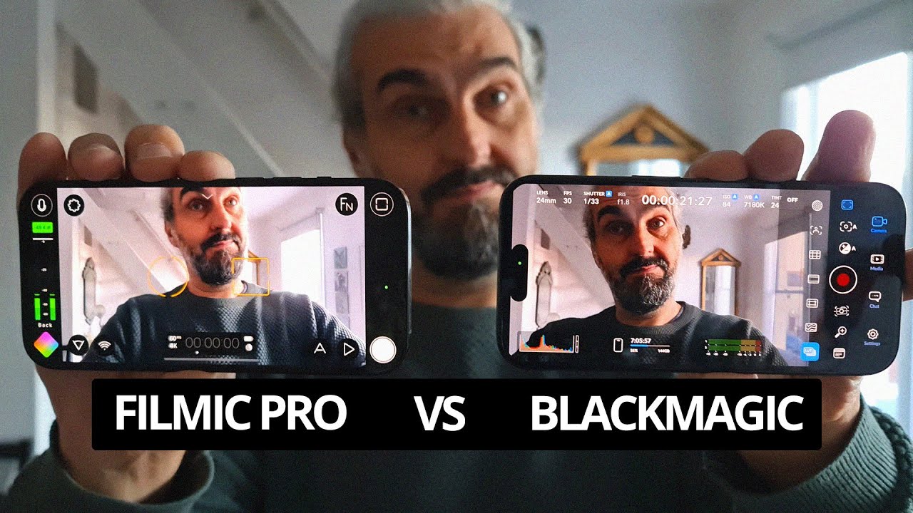 Filmic Pro vs Blackmagic Camera App for iPhone - YouTube