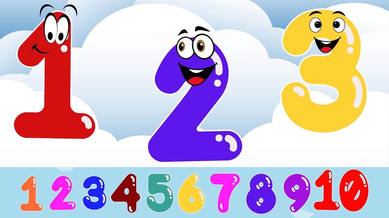 123 | 123 Number Song | Nursery rhymes | 1 to 100 Counting | Table 1 to ...