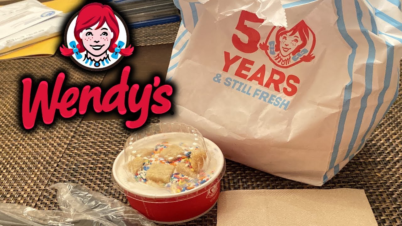 NEW Wendy's Birthday Cake Cookie Sundae review! - YouTube