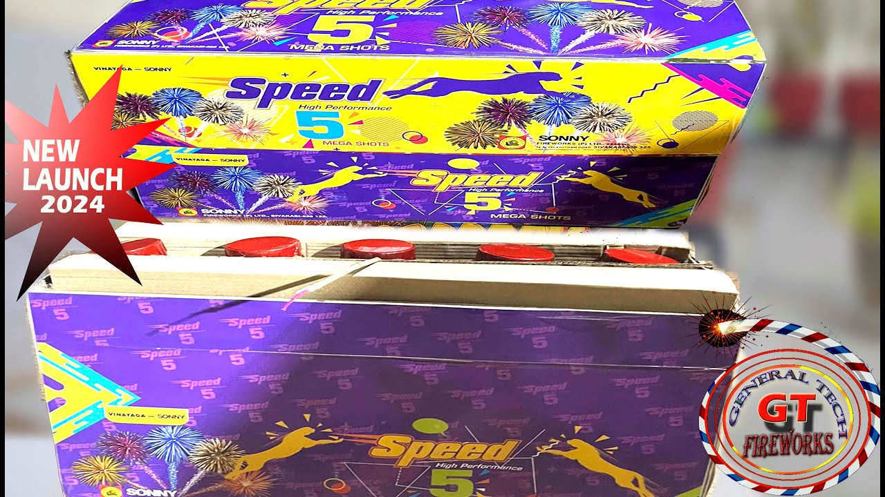 SPEED 5 Sonny Fireworks New Launch| Sony Fireworks Mega Cake # ...