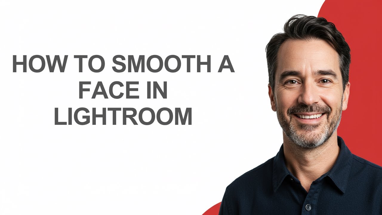 How to Smooth a Face In Lightroom - KevinHowTo - YouTube