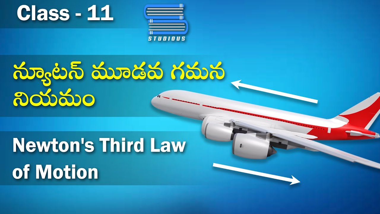 న్యూటన్ మూడవ నియమం | Newton's Third Law of Motion | Laws of Motion ...