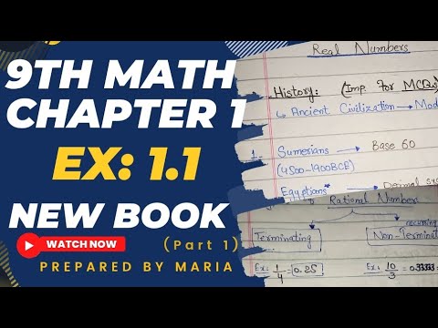 9th Class New Math Book Ex 1.1 | 9th Class Math Chapter 1 Ex 1.1 Solved ...