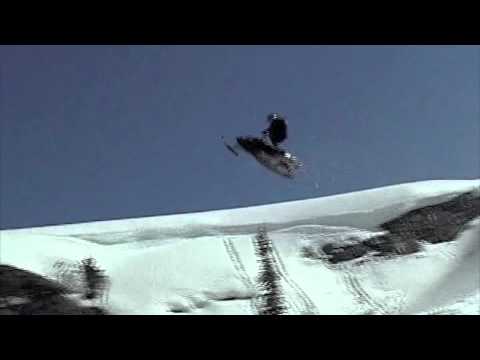Snowmobile Jump Fail. - YouTube