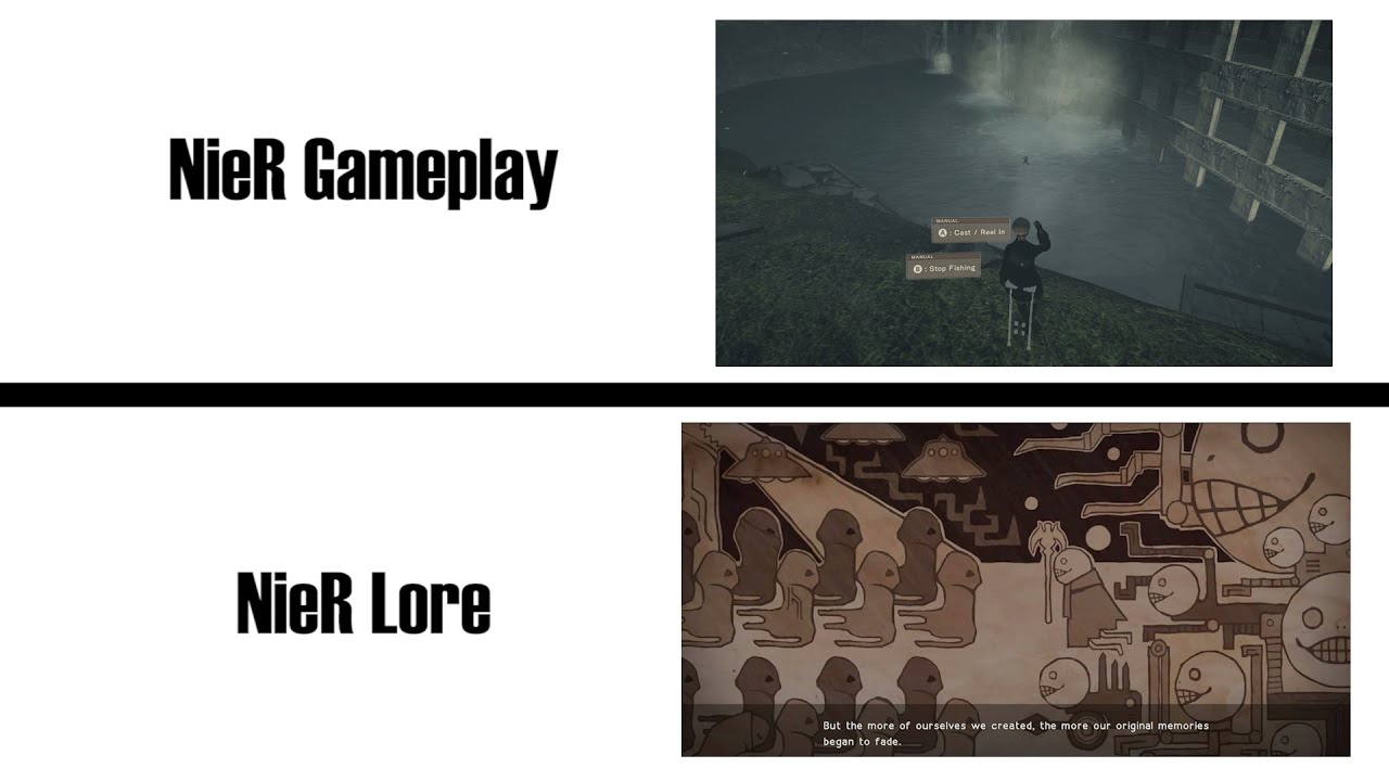 NieR Gameplay vs. Lore Meme - YouTube