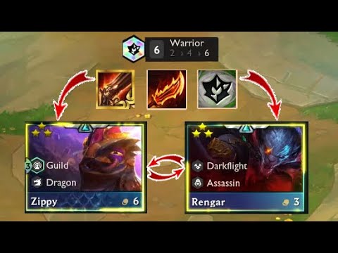 6 Warrior ZIPPY , RENGAR ⭐⭐⭐| TFT SET 7.5 - YouTube