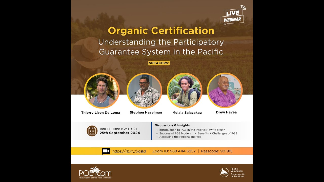 Webinar: Understanding the Participatory Guarantee System in the ...