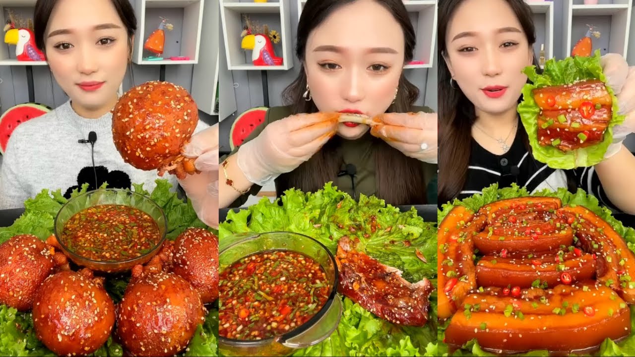 Cute Girl Eating Food So Yummy Mukbang ASMR Ep312 | 可爱的女孩吃食物如此美味 Mukbang ASMR Ep312 - YouTube