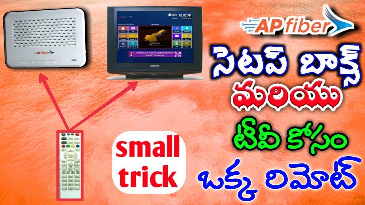 One remote for apfiber setup box and TV small trick | in Telugu | by ...