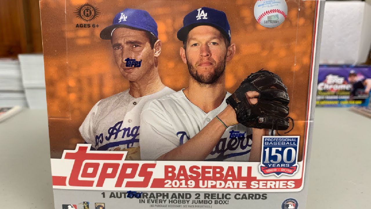 2019 Topps Baseball Update Series Jumbo Box Break - YouTube