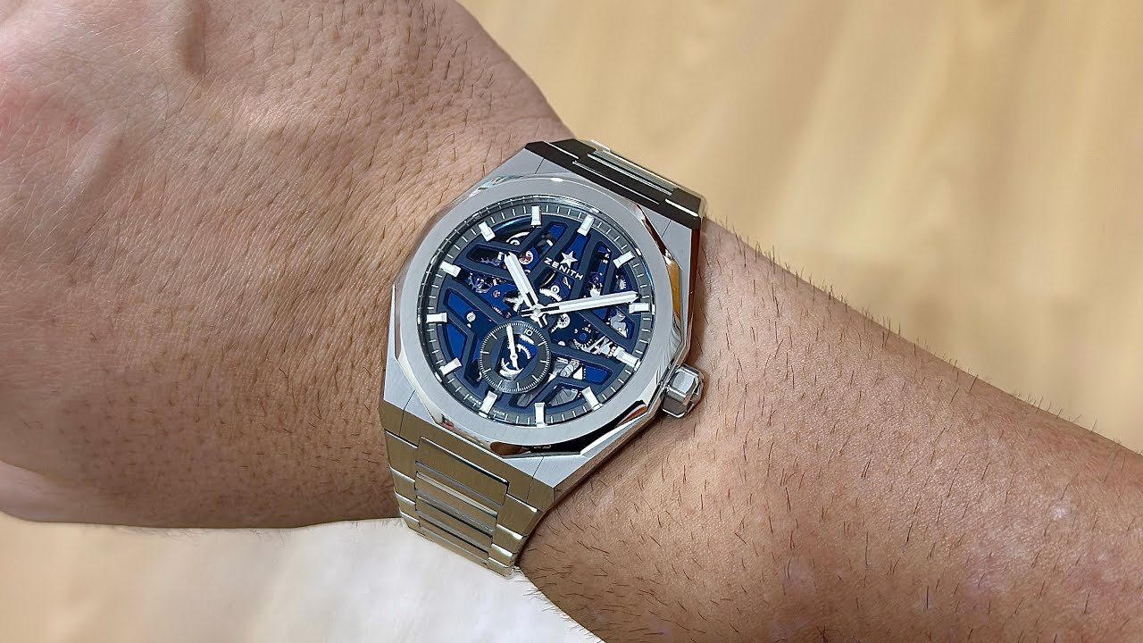 Zenith Defy Skyline Skeleton Blue - YouTube