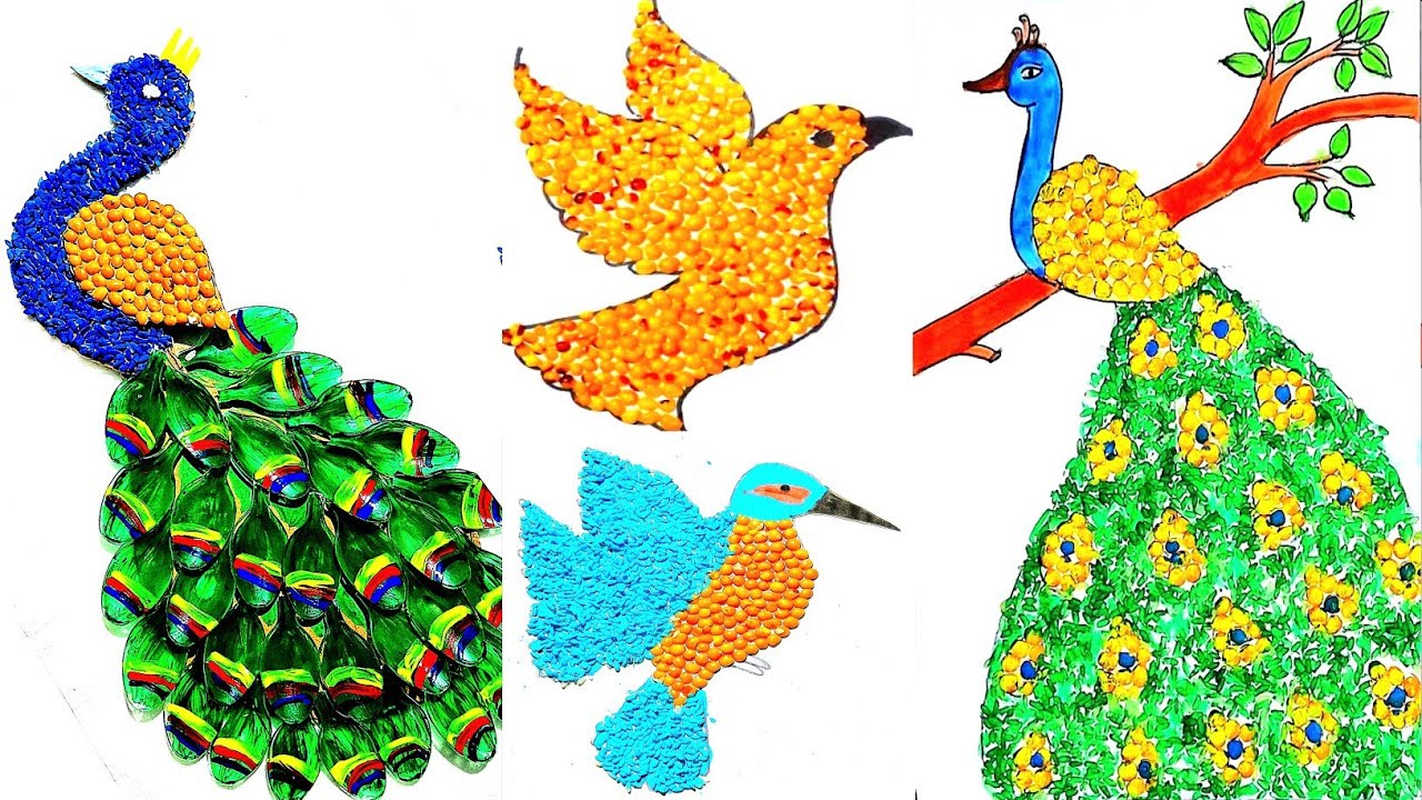 Attractive Pulses Art And Craft Ideas | Pulses Craft | Grains craft ...