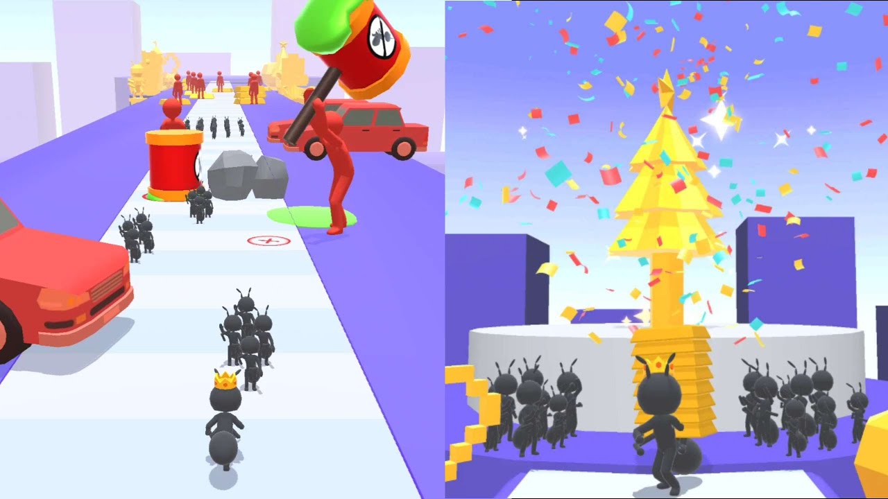 Tiny Run 3D Gameplay Level 41 - 46 (Android / iOS) - YouTube