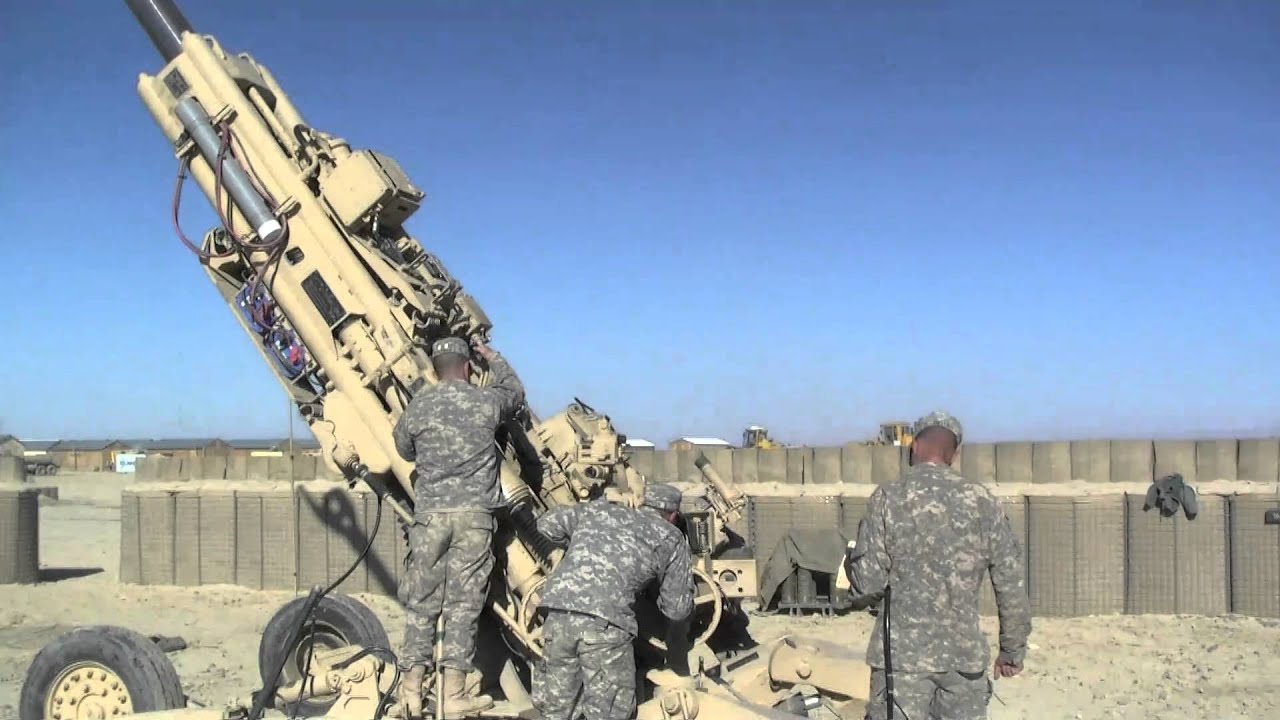 M777 Howitzer Fast Elevation Delta Battery 1-321 HD - YouTube