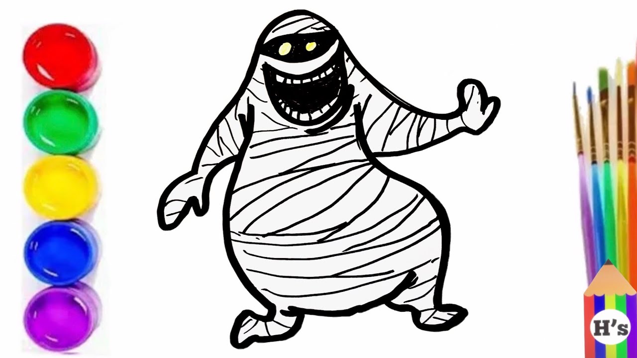How To Draw Murray Mummy | Hotel Transylvania - YouTube