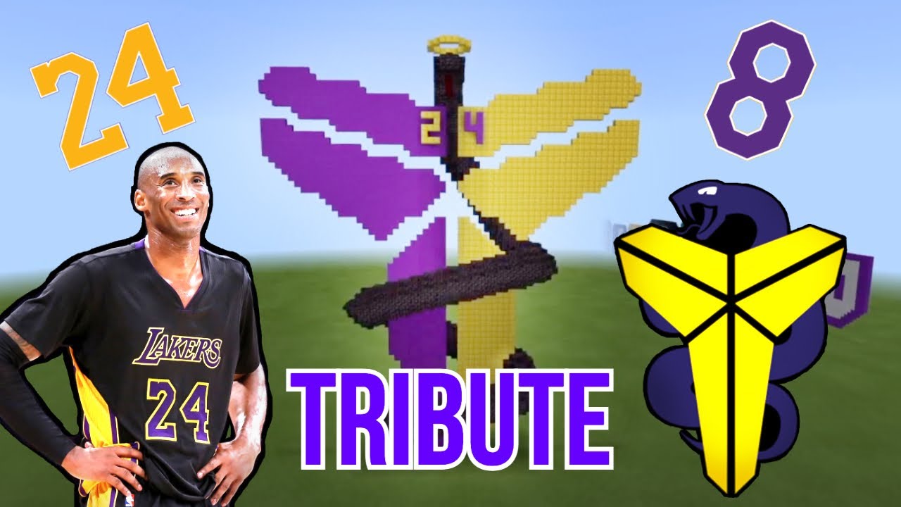 Minecraft: How to Create the Kobe Bryant Logo! | Realistic! | Kobe ...