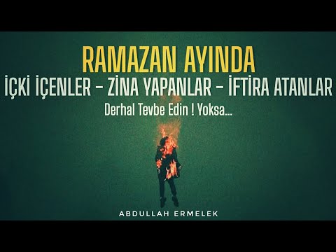 Ramazan Ayında Zina Yapmak | Ramazan Ayında İçki İçmek | Ramazan Ayında Günah İşlemek