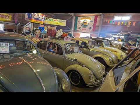 Old car's market in Japan is packed with American cars,Old vw's and tons of memorabilia