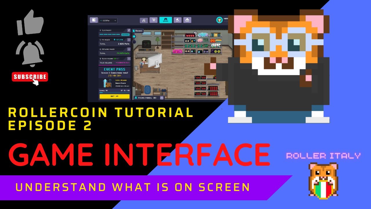 ROLLERCOIN Tutorial Episode 2 - THE GAME INTERFACE : Understand what ...