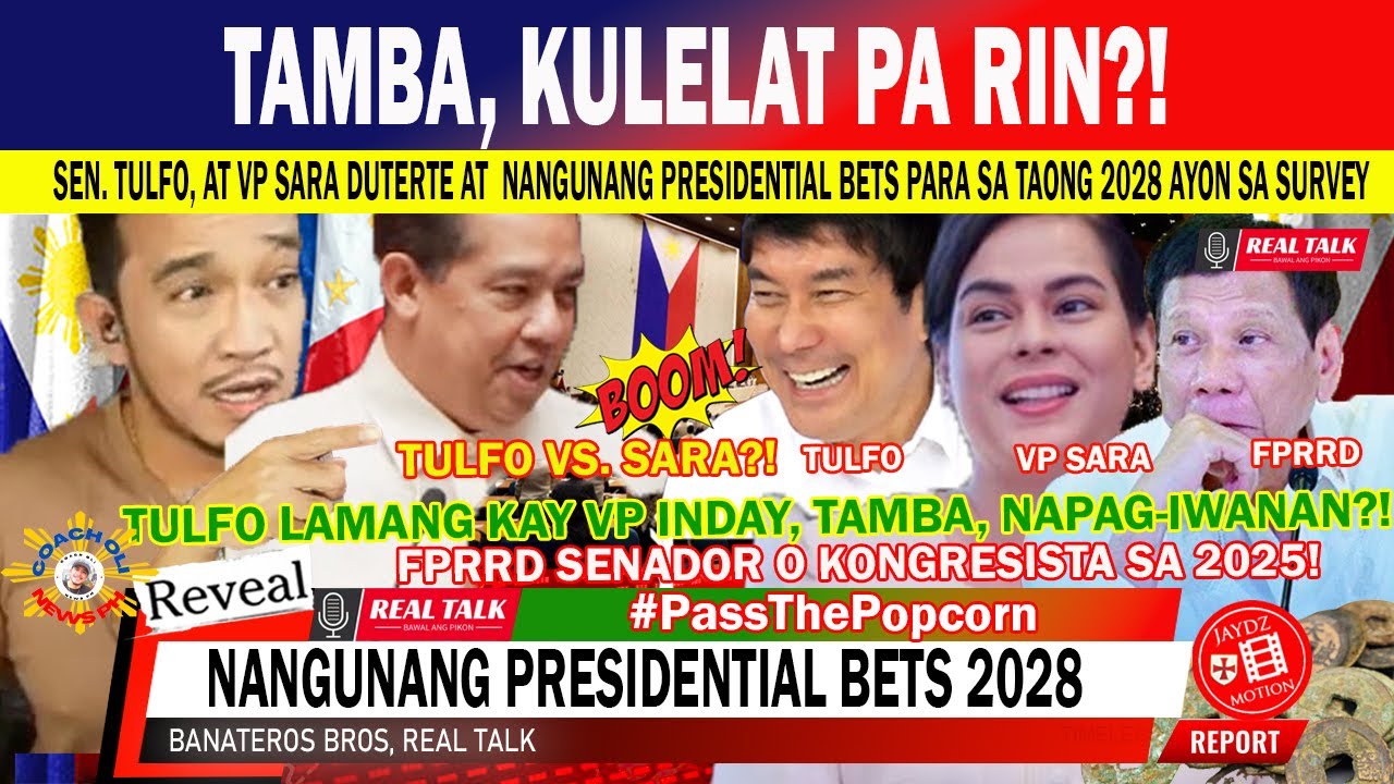 OMG! LAGAPAK NA SURVEY!? TULFO AT VPSARA, NANGUNANG PRESIDENTIABLE 2028 ...