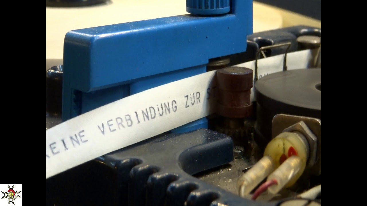 Olivetti TE050 Teleprinter RO - YouTube