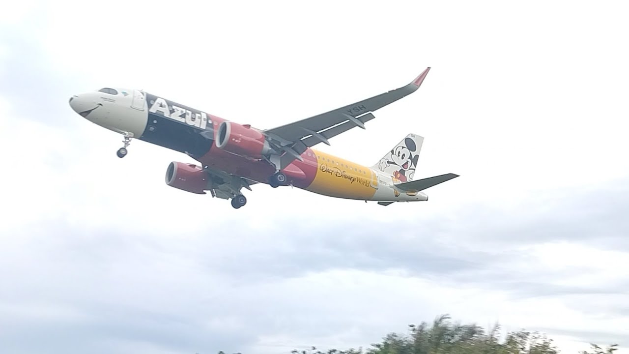 Azul A320-251N (Azul Mickey Mouse Livery) Pousando pela 4° vez no ...