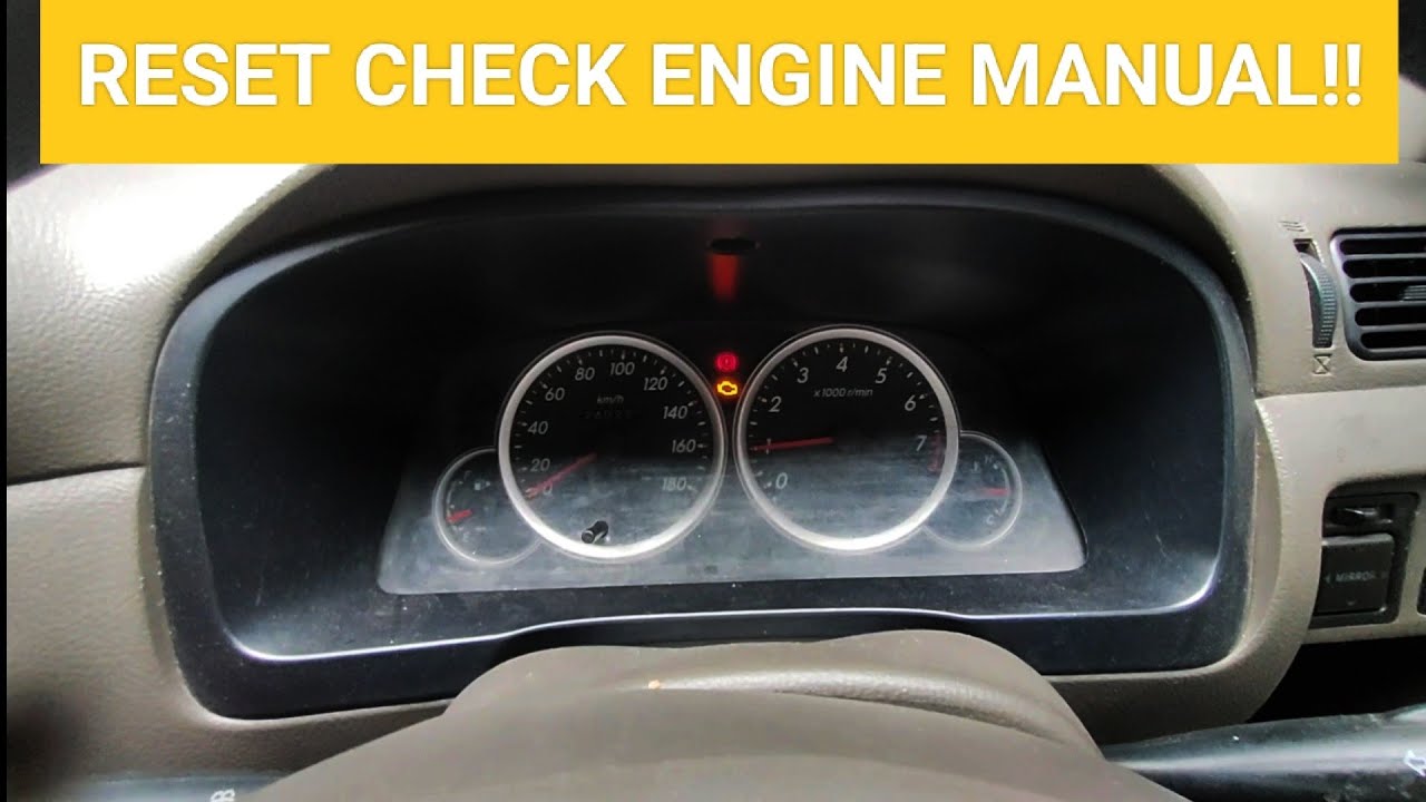 CARA RESET CHECK ENGINE SECARA MANUAL [ Tanpa alat scan ] !! | Tips ...