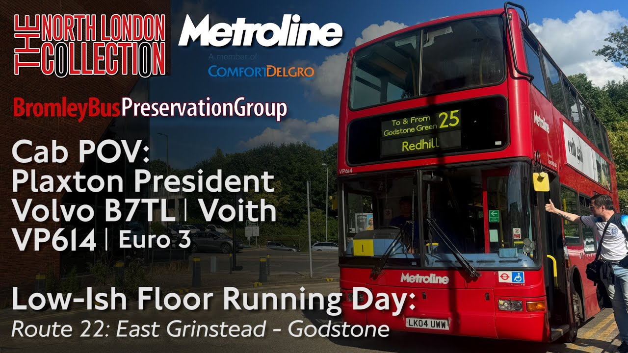 Cab POV: Low-Ish Floor Running Day | Plaxton President - VP614 | Route ...