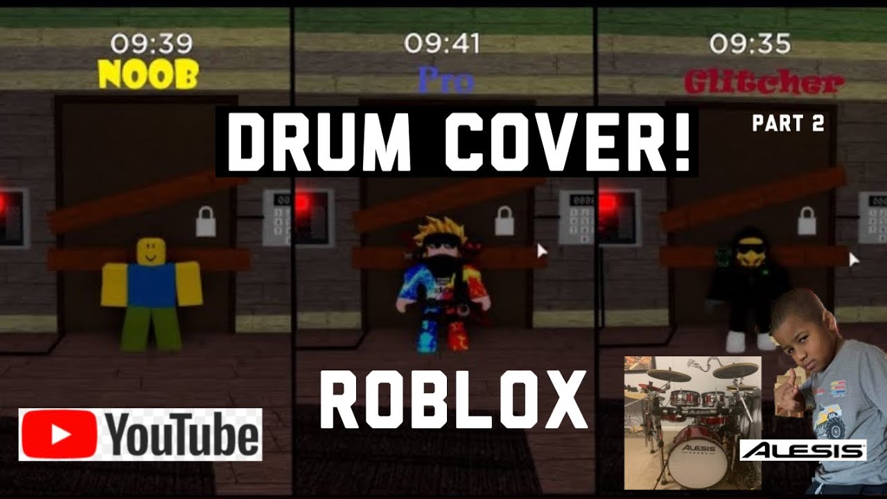 Drum Cover: Noob vs Pro vs Glitcher In Roblox Piggy part 2! Alesis Strike Pro Electric Drum Set ...