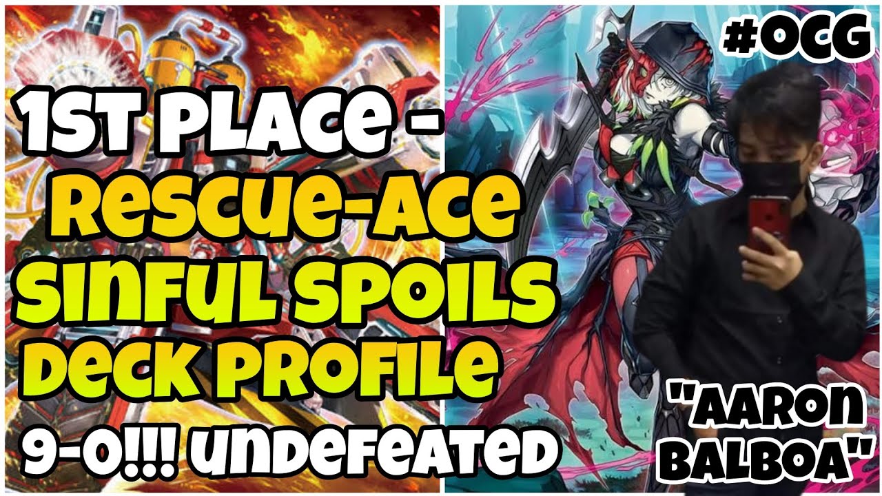 Yu-Gi-Oh! - 1st Place Undefeated Rescue-Ace Sinful Spoils Deck Profile ...
