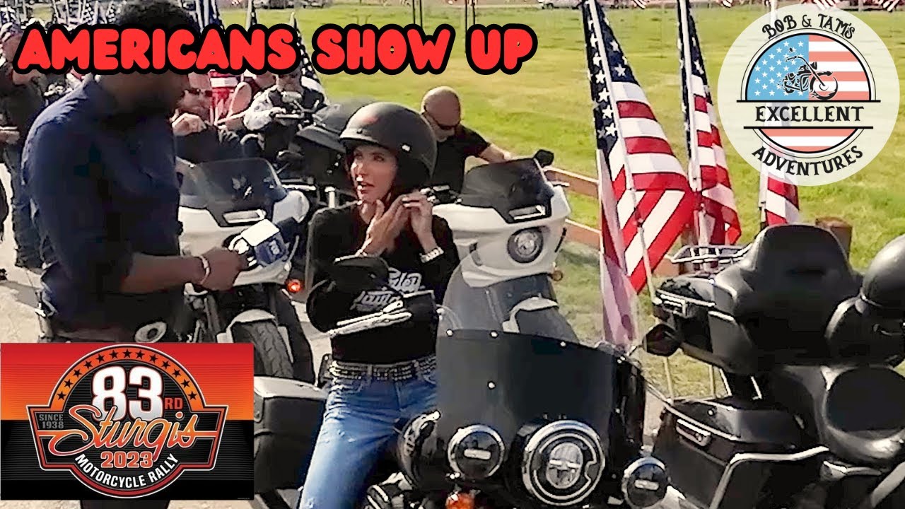 Kristi Noem Rocks The 83rd Sturgis Motorcycle Rally! - YouTube