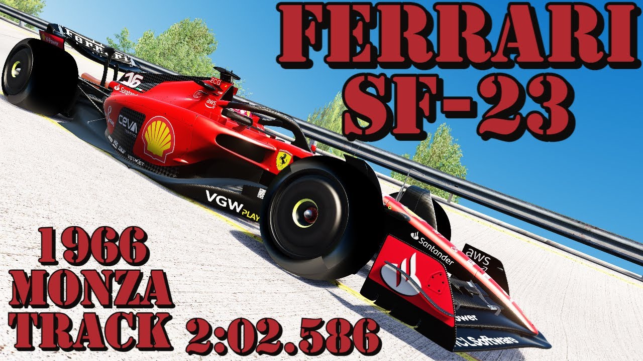 Ferrari's 2023 SF-23 SOUND ONLY AROUND 1966 MONZA GRAND PRIX TRACK (2: ...