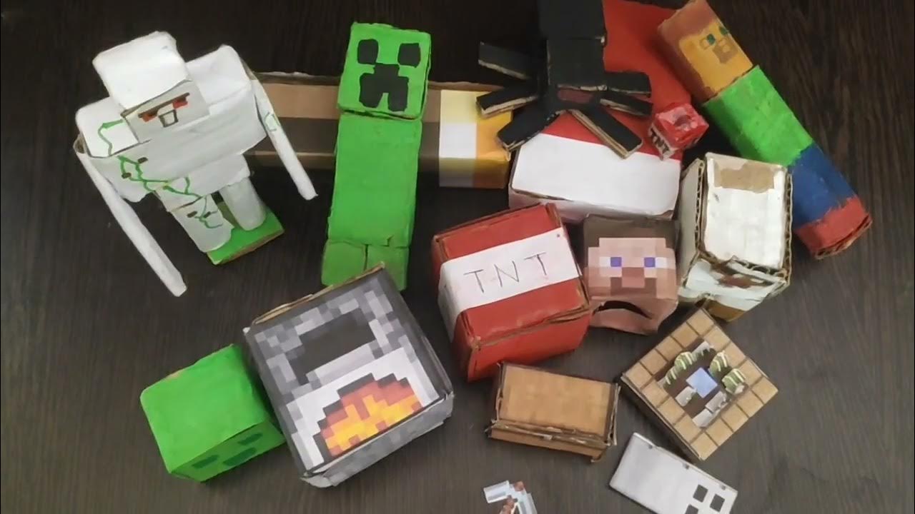 DIY Minecraft 3D Models - YouTube