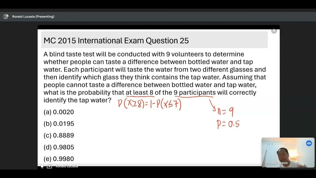 AP Statistics: Probability: Binomial Distribution. - YouTube