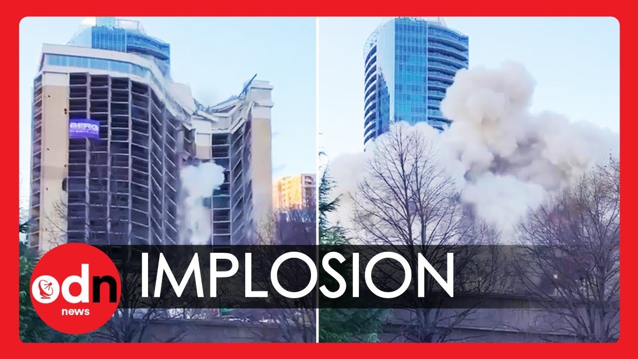 Building Implosion: Former Holiday Inn Hotel Demolished in Virginia ...