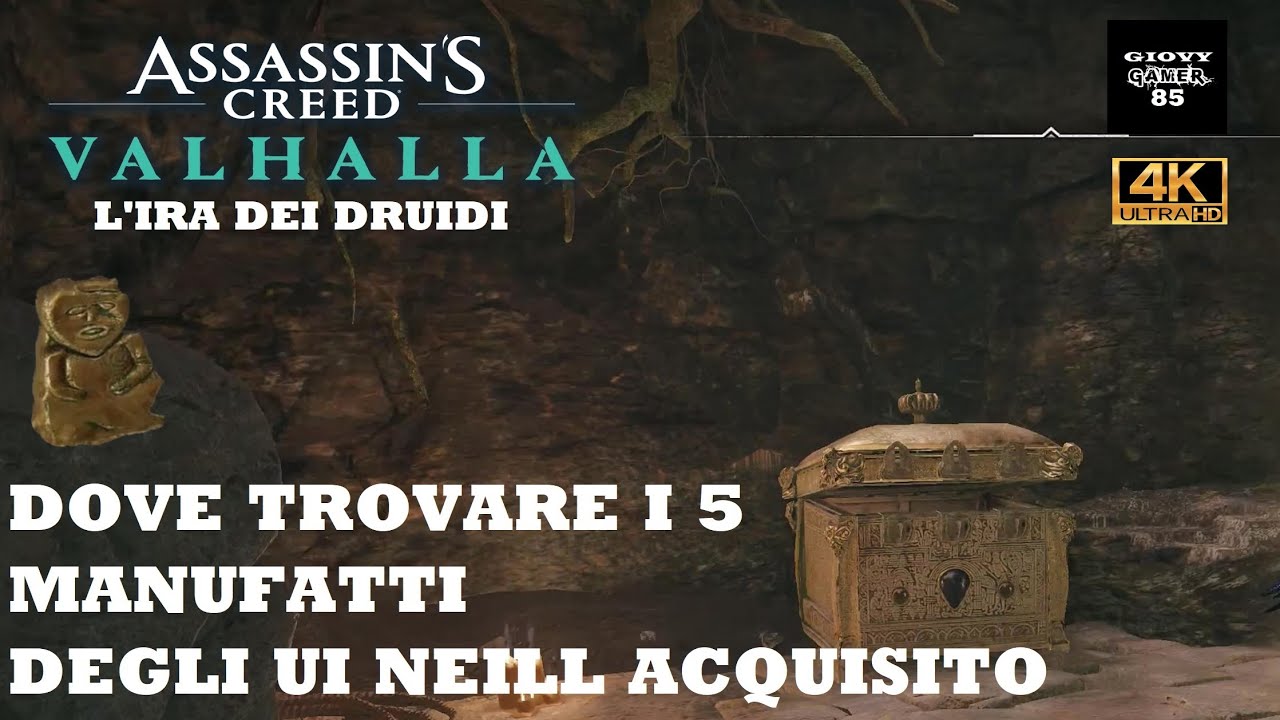 ASSASSIN'S CREED VALHALLA - L'IRA DEI DRUIDI - DOVE TROVARE I MANUFATTI ...