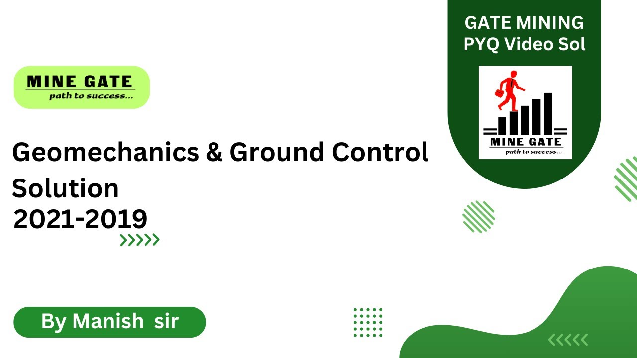 GATE:2021-2019 Geomechanics & Ground control solution - YouTube