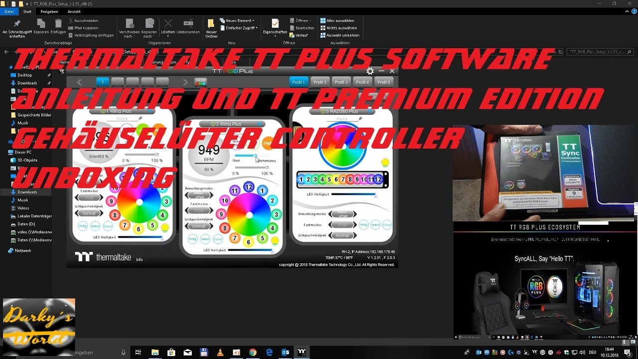 Thermaltake tt plus software Anleitung und TT Premium Edition ...