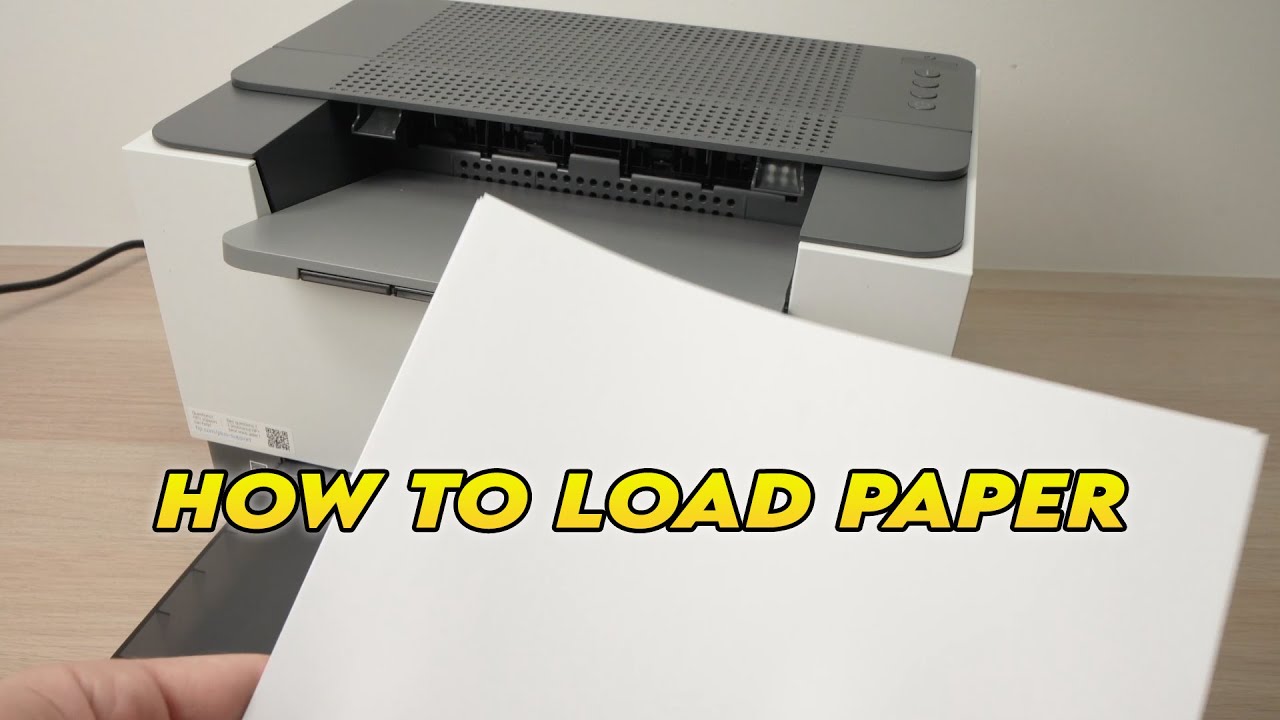 How to Load Paper in HP LaserJet M209dwe Printer - YouTube