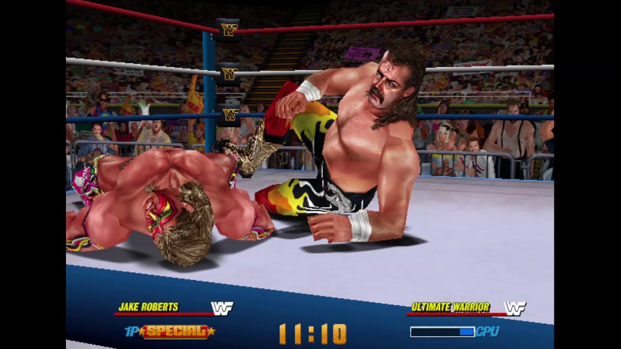 WWF Legends Challenge 64 Ultimate Warrior vs Jake The Snake Roberts ...