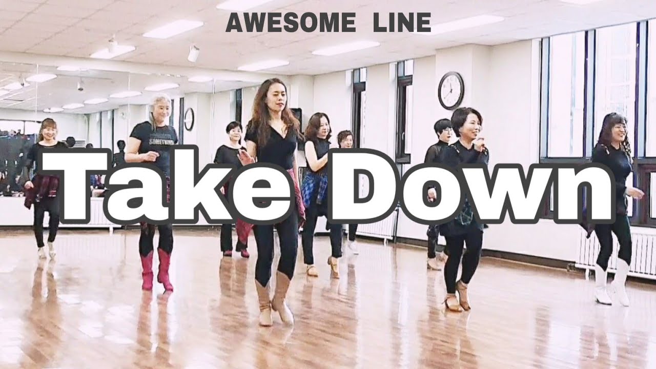 Take Down Line Dance Demo(Improver) - YouTube