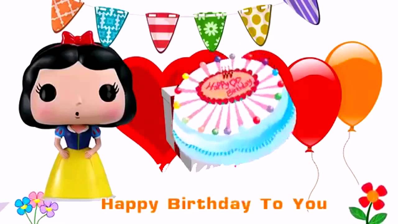 Snow White Princess Song Happy Birthday - YouTube